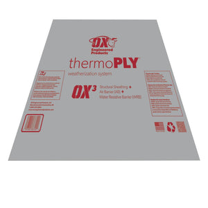OX THERMO PLY RED Poly-Faced Structural Sheathing (4' x 8')