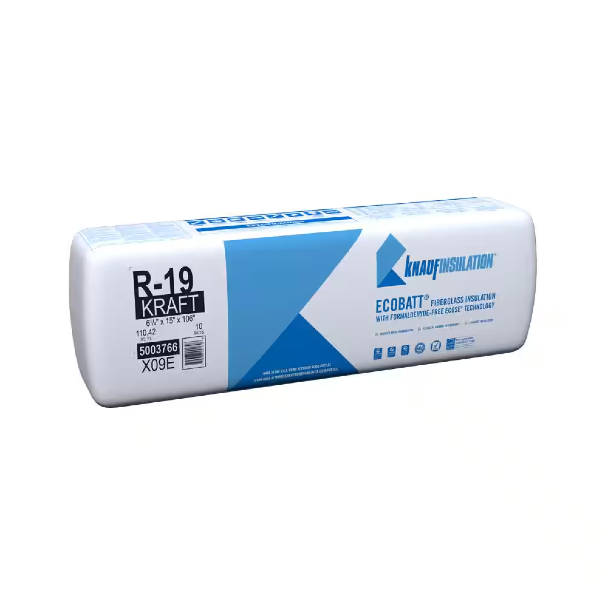 R19 Faced 15"x106" KNAUF [110.42 SQFT]
